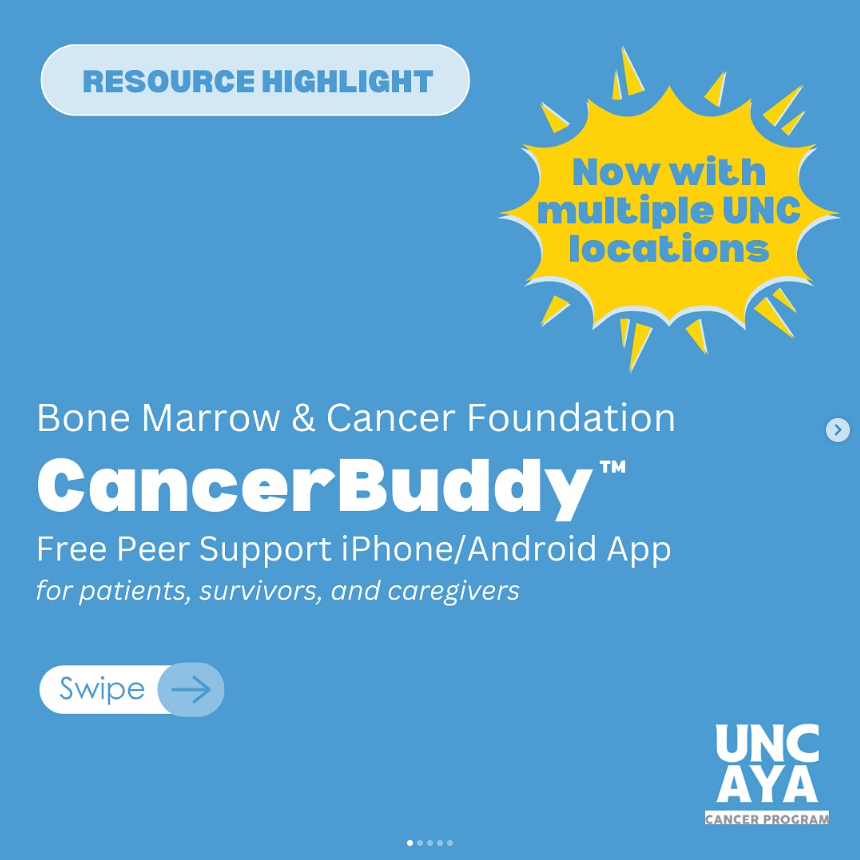 Resource Highlight: CancerBuddy - UNC AYA Cancer Program